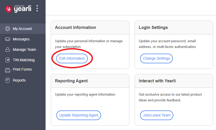 Account Management – Yearli.com